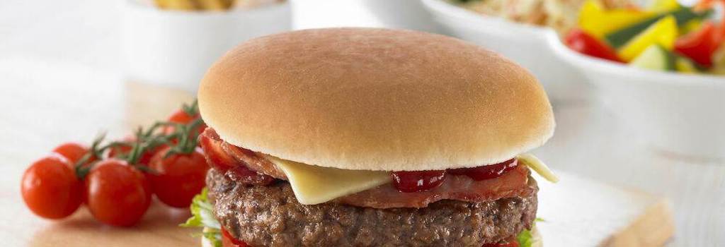 4" Unseeded Burger Bun | Americana